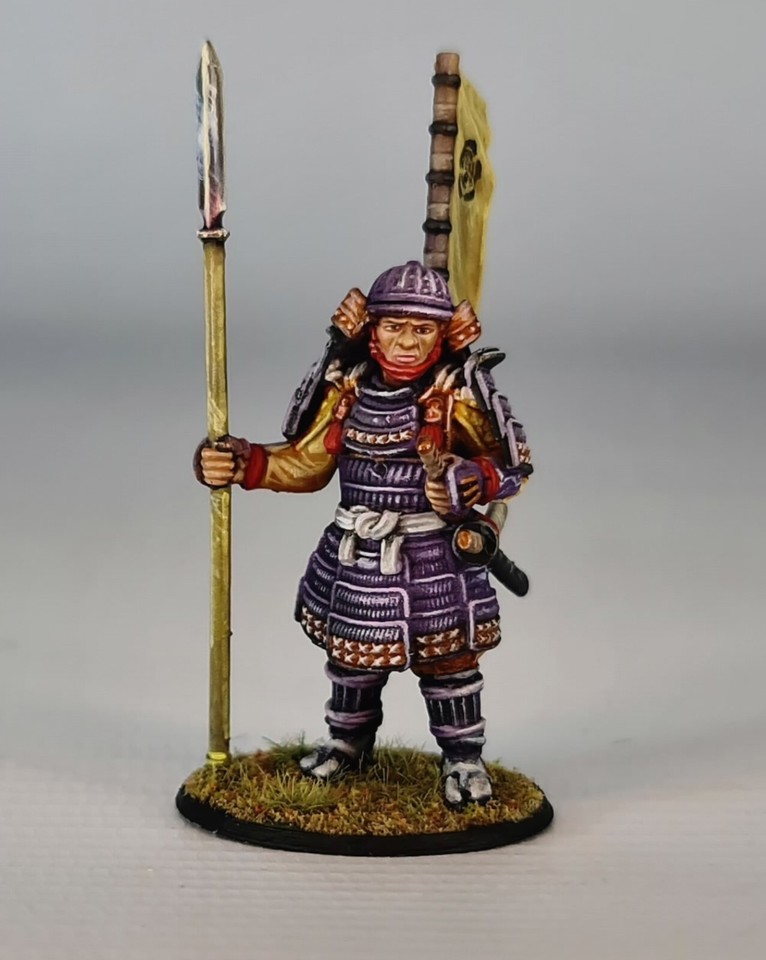 3d printed 28 | 32mm miniature samurai set for tabletop rpgs, dnd, and ...