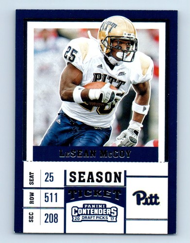 2017 Panini Contenders Draft Picks LeSean McCoy Pittsburgh Panthers #66 ...