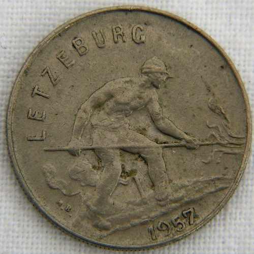 1957 LETZEBURG LUXEMBOURG 1 ONE FRANC LUXEMBURG | eBay UK