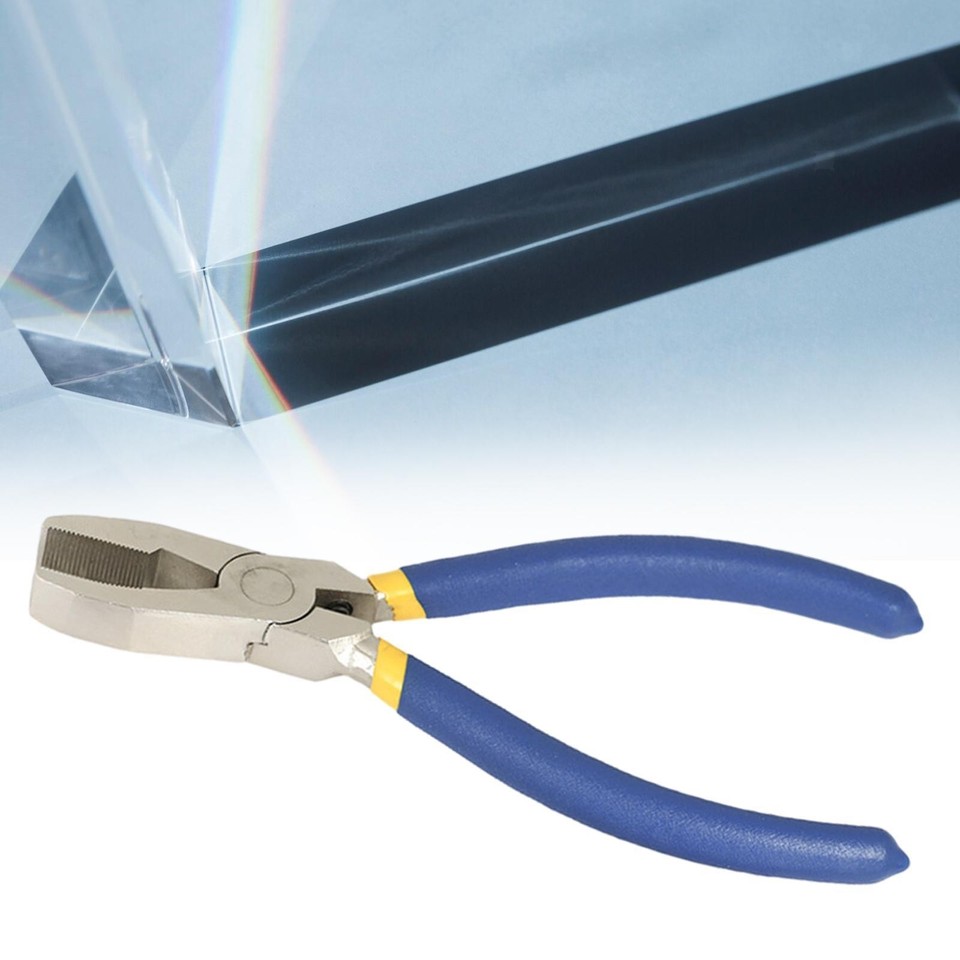 Glass Cutting Tool, Bent Nose Pliers Heavy Duty Metal Grozing Pliers ...