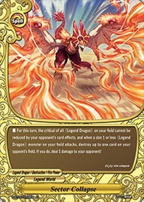 Buddyfight card Foil S-BT05/0058EN Sector Collapse FOIL/C Spell Foil S ...
