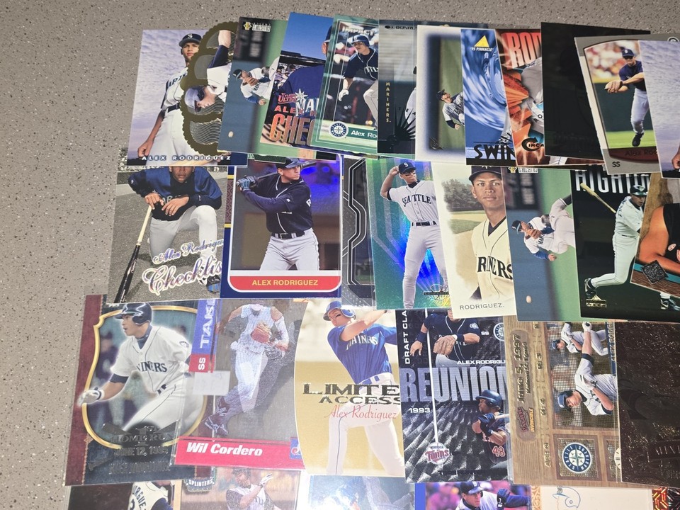 57 Alex Rodriguez Baseball Card Lot Inserts 1994 Flair Rookie Seattle ...