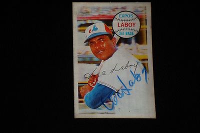 JOSE COCO LABOY 1970 KELLOGG'S 3D SIGNED AUTOGRAPHED CARD #66 EXPOS | eBay