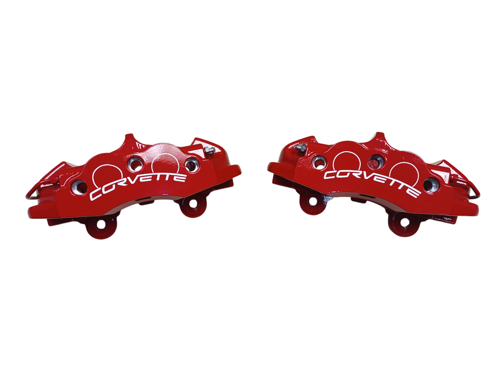 2006-2013 Corvette C6 Z06 + Grandsport Front + Rear Red Calipers Set ...