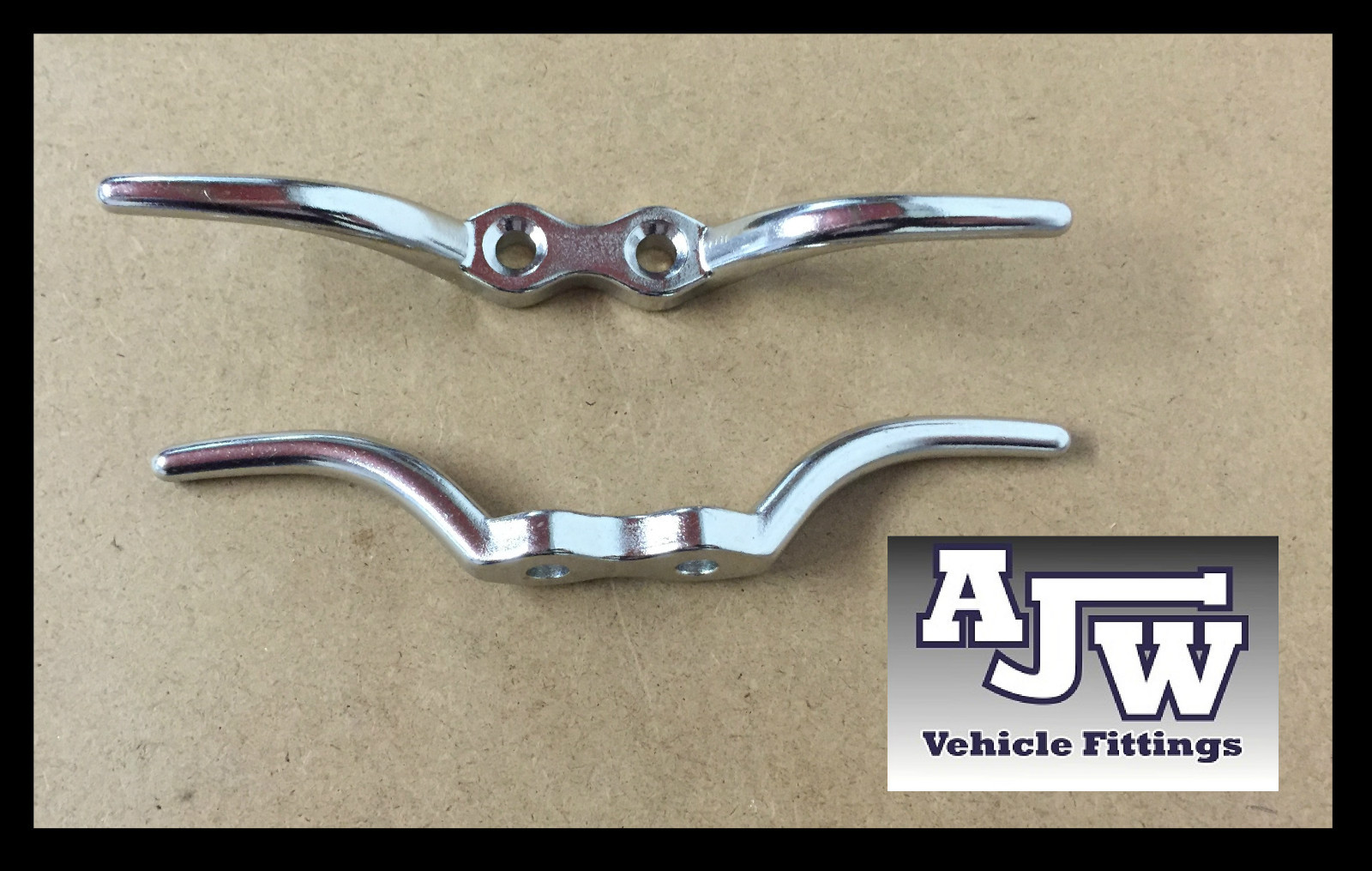 2 Rope Cleat 114mm Stainless Steel Grade A4 Flag Halyard Boat Securing ...