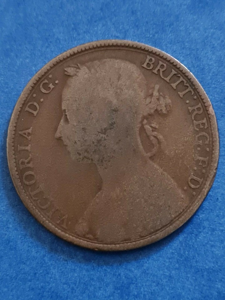 QUEEN VICTORIA BUN HEAD PENNY 1893 C58. | eBay UK