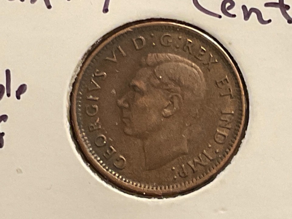 1947 Canadian Blunt 7 with no Maple Leaf Small Cents | eBay