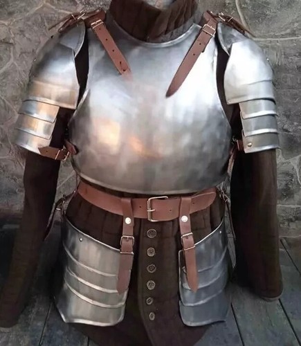Medieval Breastplate Knight Cuirass, Pauldrons, Skirt Tasset Armor for ...