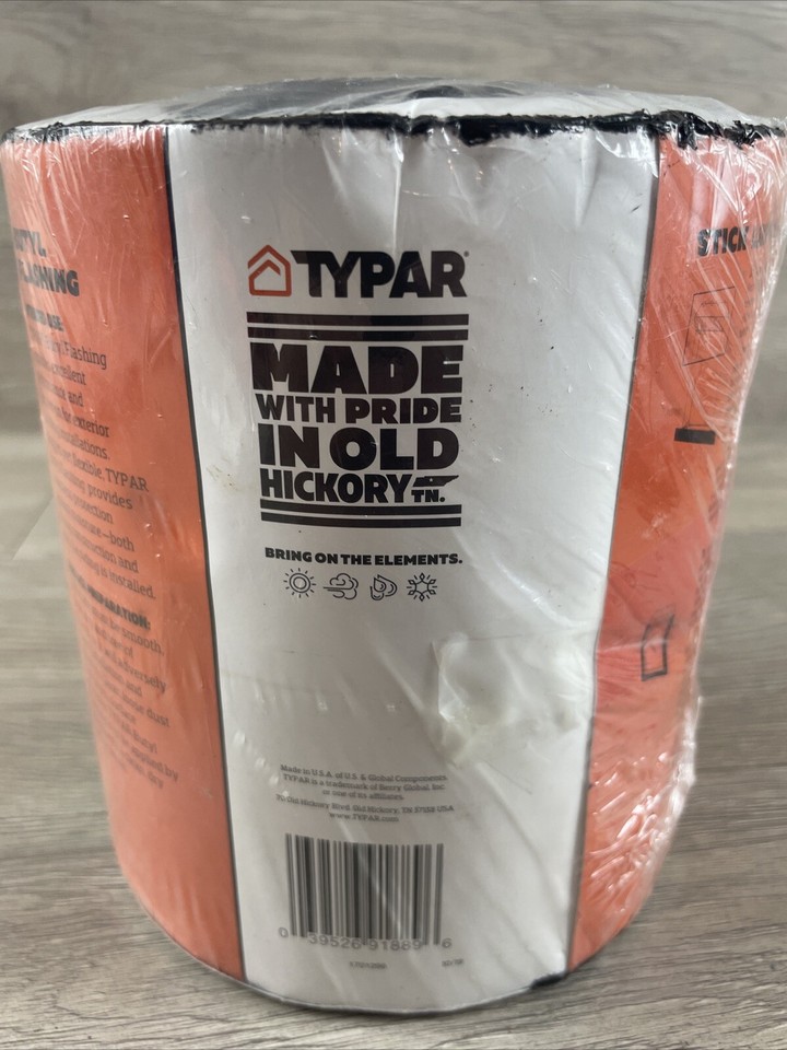 Typar Flashing Butyl Flashing 6" x 75' Ft. 6 Inch Peel and Stick | eBay