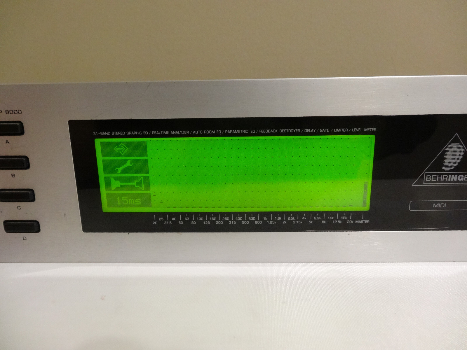 Behringer Graphic Equalizer Ultra Curve Digital Dual DSP 8000 | eBay