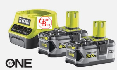 RYOBI 18V Kit Charger + 2 BATTERIES 5Ah RYOBI RC18120-250 | eBay