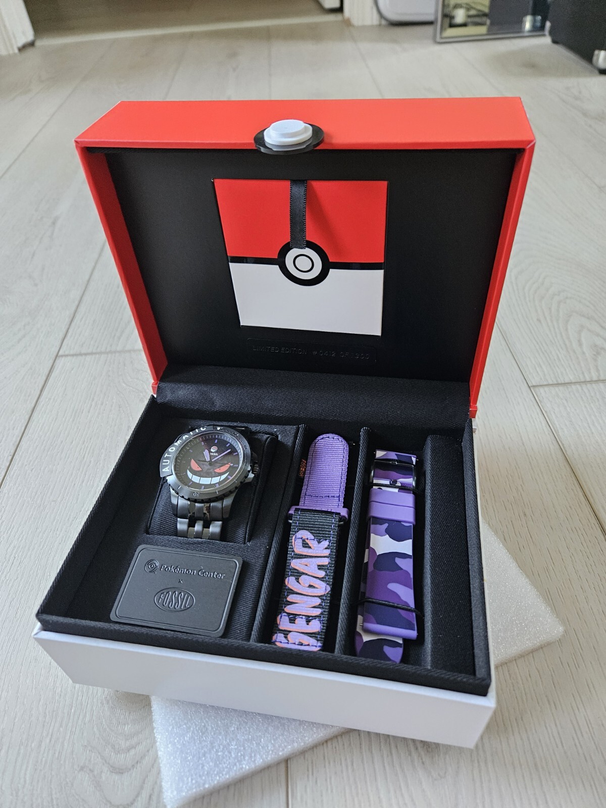 Pokemon Center x Fossil GENGAR Black Stainless Steel Watch | eBay
