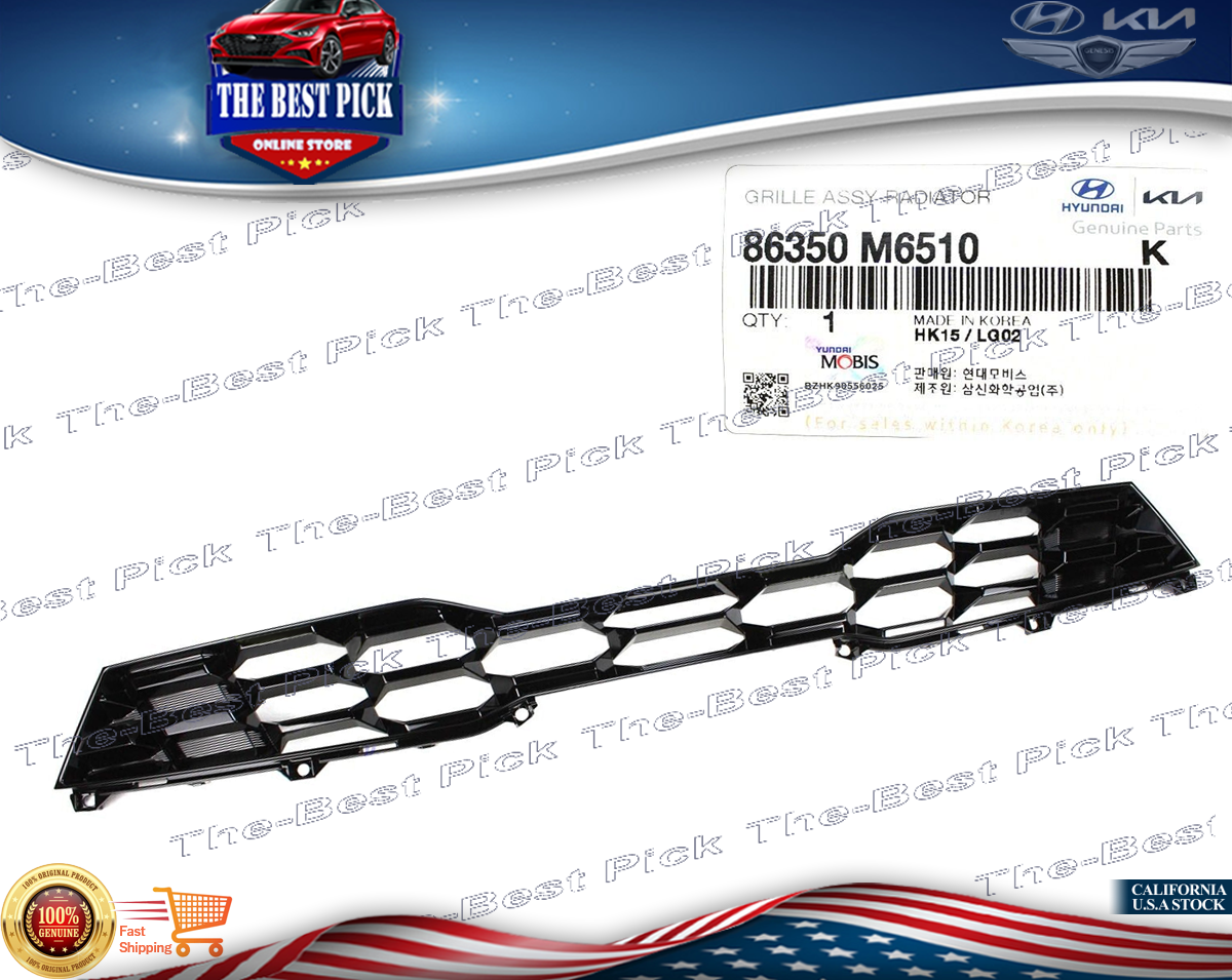 ⭐GENUINE⭐ Front Bumper Grille for 2022-2024 Kia Forte Forte5 86350M6510 ...