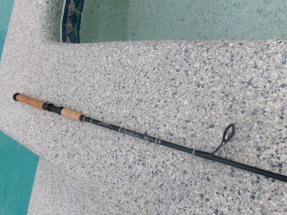 New, custom built, 7'6" 10-20 lb. spinning rod w/hand woven Snook | eBay