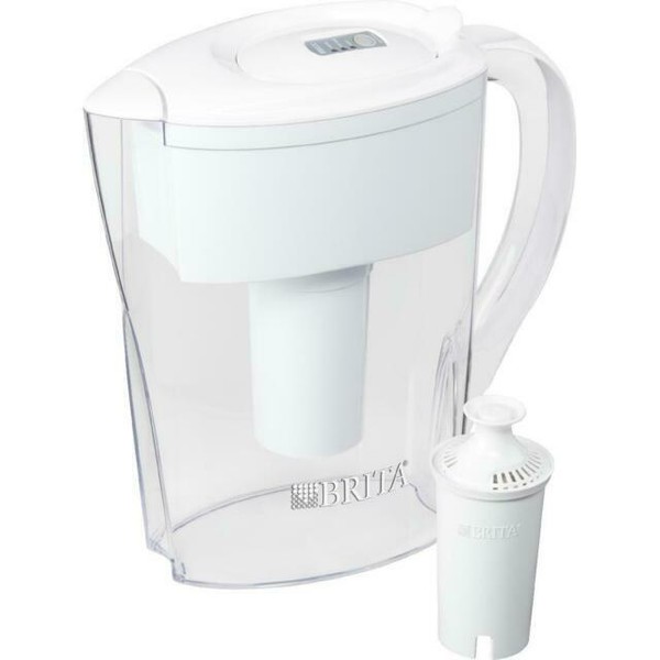 Brita 6-cup Space Saver Water Pitcher with Cartridge - White (OB21/OB03 ...