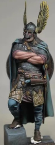 1/20 90mm Resin Figure Model Kit Medieval Norse Viking Warrior Leader ...
