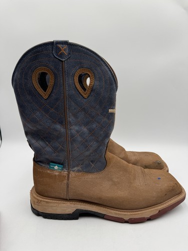 TWISTED X MEN'S 12" WATERPROOF WESTERN WORK BOOTS - ALLOY TOE SIZE 10 ...