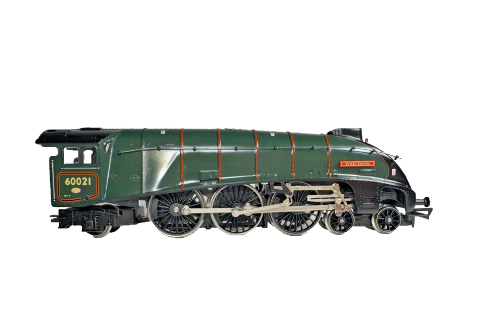 HORNBY OO GAUGE R286 BR GREEN 4-6-2 CLASS A4 'WILD SWAN' 60021 STEAM ...