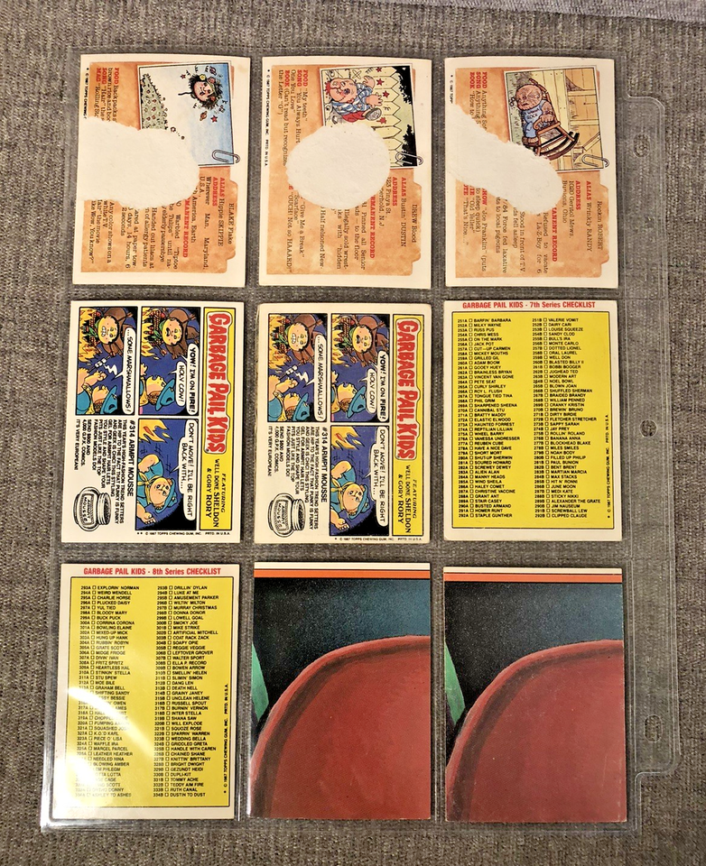 Topps Garbage Pail Kids GPK 1986-87 Random Lot 42 Cards from Series 6 ...
