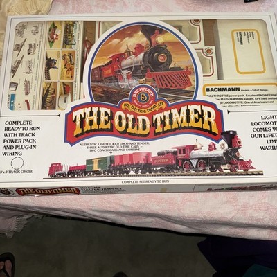 Vintage Bachman The Old Timer #00276 Train Set Lighted 4-4-0 Loco ...