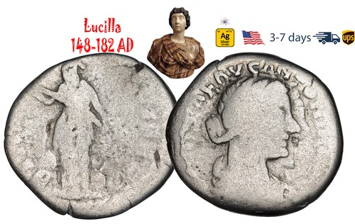 Ancient Roman Empire Coin Lucilla 148-182 wife VERUS daughter M ...