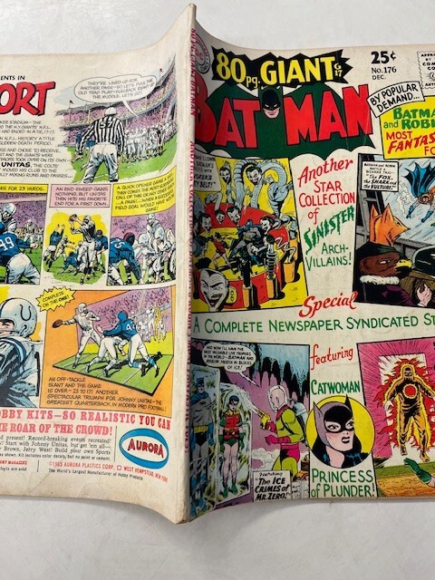 Batman 176, 1965, Very Nice, 80 Page Giant, Most Fantastic Foes | eBay