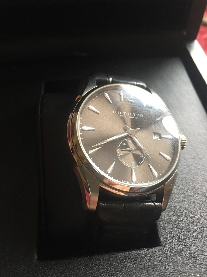 HAMILTON Jazz master H386550 Date Small Second Automatic Gent’s Elegant ...