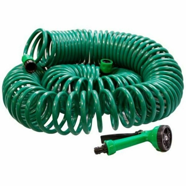 Kingfisher 30m Water Coil Hose and Spray Gun Nozzle Fittings for sale ...