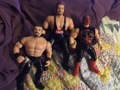Kevin Nash, Sting & Buff Bagwell Lot of 3 WWF Action Figures Loose | eBay
