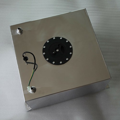 AUS High Perfermance Aluminum Fuel Cell Tank 40L/10 Gallon With Sending ...