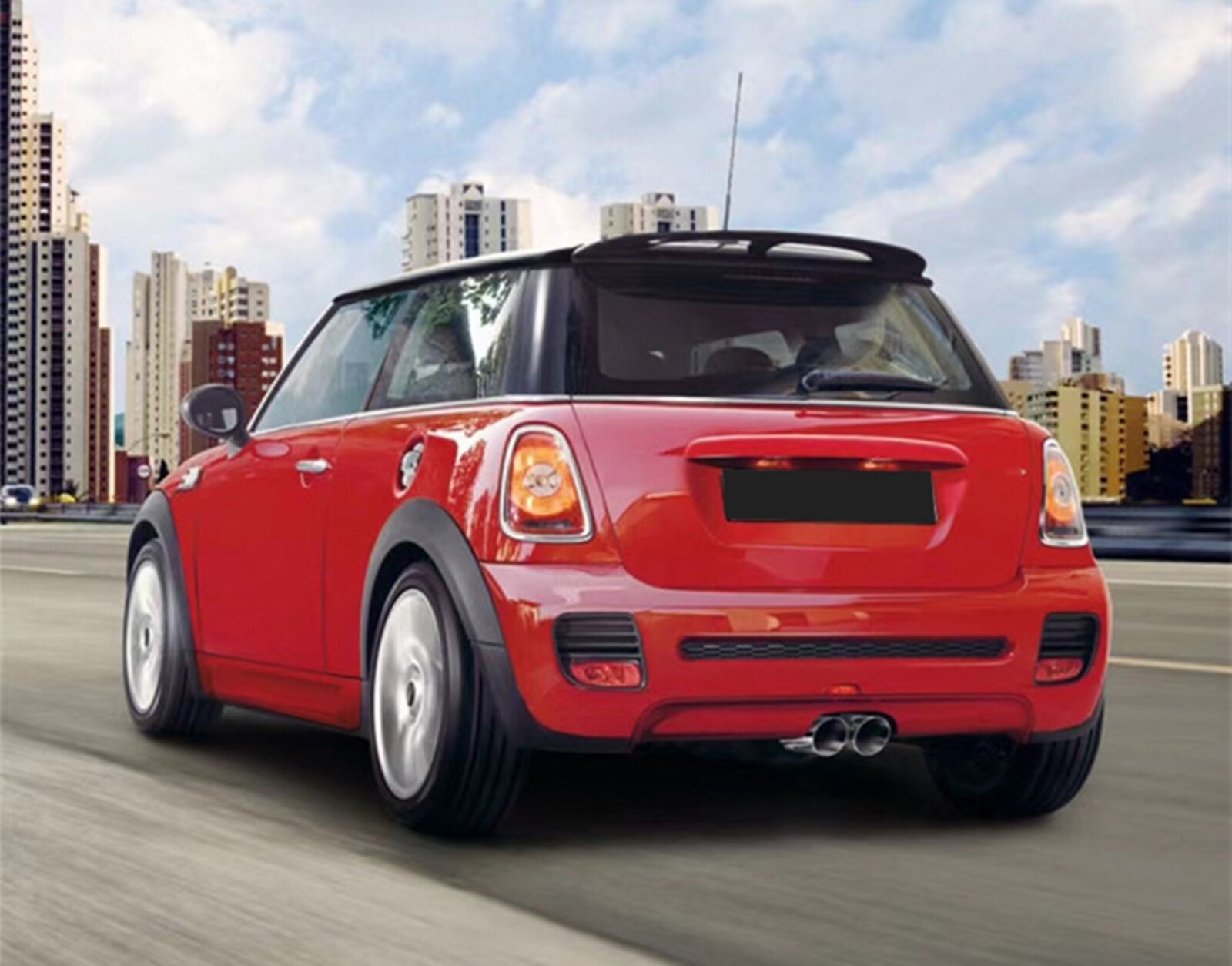 Car Rear Trunk Spoiler Splitter Wing Kit For Mini Cooper R56 R57 R58 ...