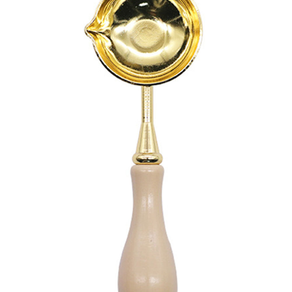 5# Sealing Wax Spoon Solid Wood Retro Wax Decorative Stamp Craft ...