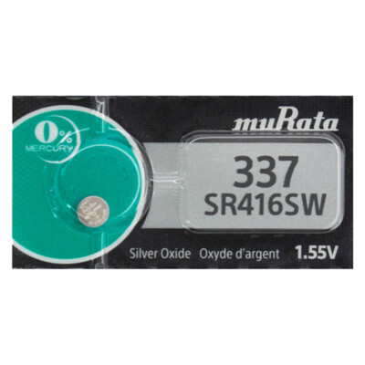 1 Murata 337 SR416SW V337 GP337 D337 LR416 337A Watch Battery- Replaces ...