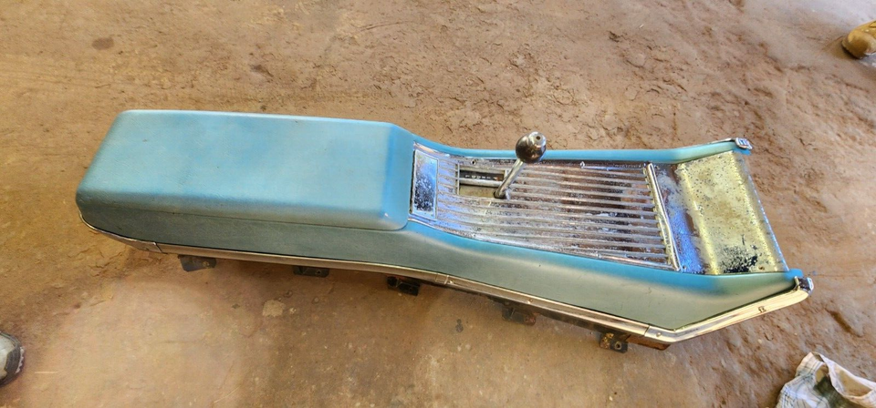 1962 1963 1964 Ford Galaxie 500 XL Blue Center Console with shifter and ...