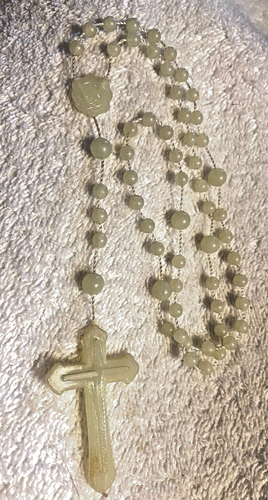 VTG Beaded Plastic Rosary Necklace Catholic Religious Rosary | eBay