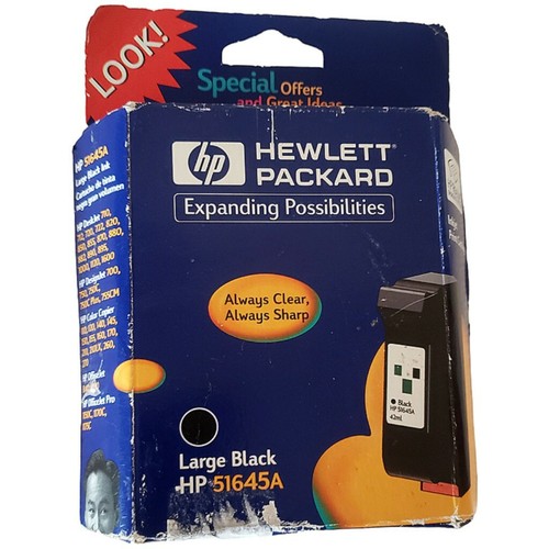 Genuine Hewlett Packard HP Large Black 51645A Inkjet Print Cartridge ...