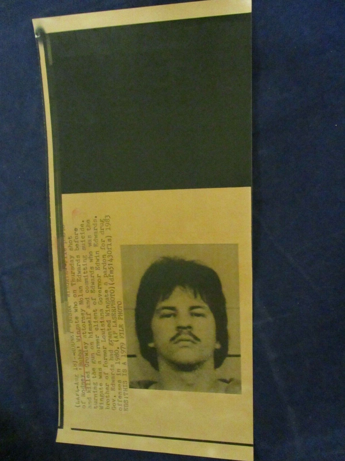 1983 Rodney 'Bubba' Wingate murderer/suicide N. Edwards Victim Wire ...