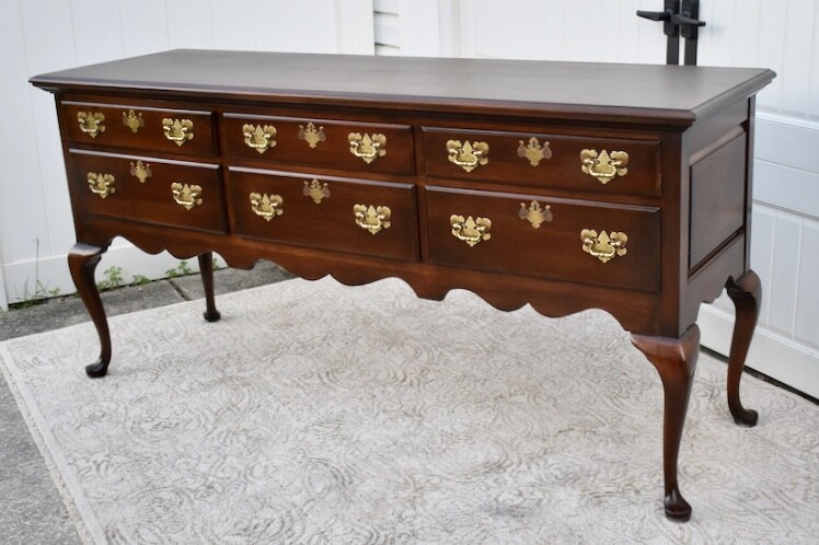 Vintage Harden Cherry Six Drawer Queen Anne Style Server/Sideboard | eBay