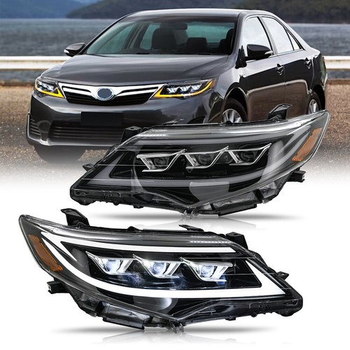 1 Pair 6 Lens LED Headlights For Toyota Camry 2012-2014 Head Front Lamp ...