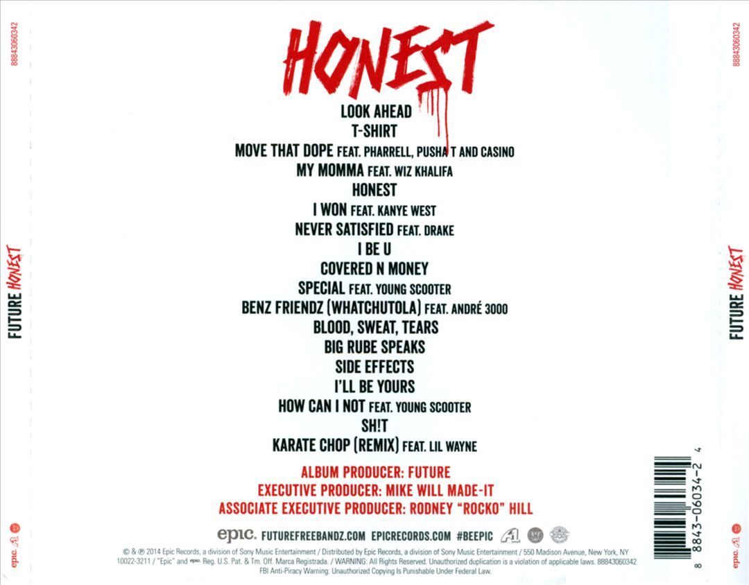 Future Honest Deluxe Album Cover