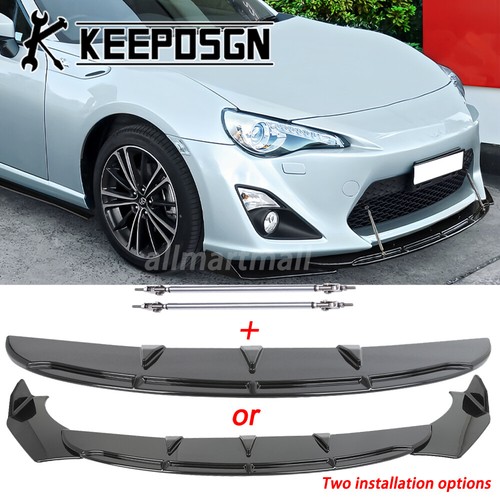 For Toyota GT GR 86 TRD Front Bumper Lip Splitter Spoiler Strut Rod ...