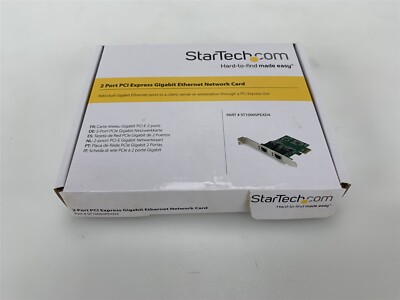StarTech 2-Port PCI Express Gigabit Ethernet Network Card ST1000SPEXD4 ...