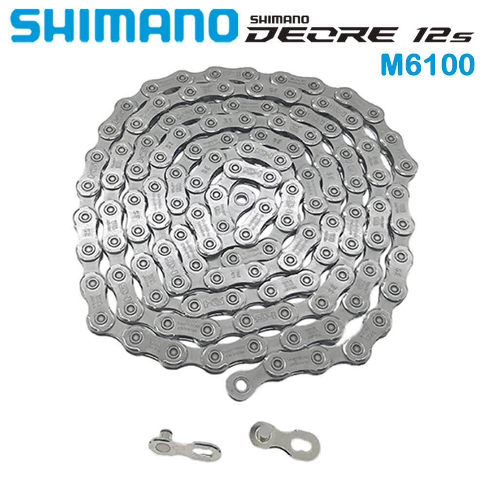 Shimano DEORE CN M6100 Chain 12 Speed 126L with Quick Link Mountain ...