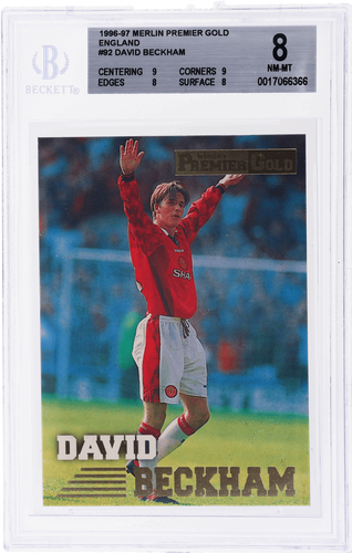 1996 Merlin Premier Gold David Beckham #92 BGS 8 | eBay