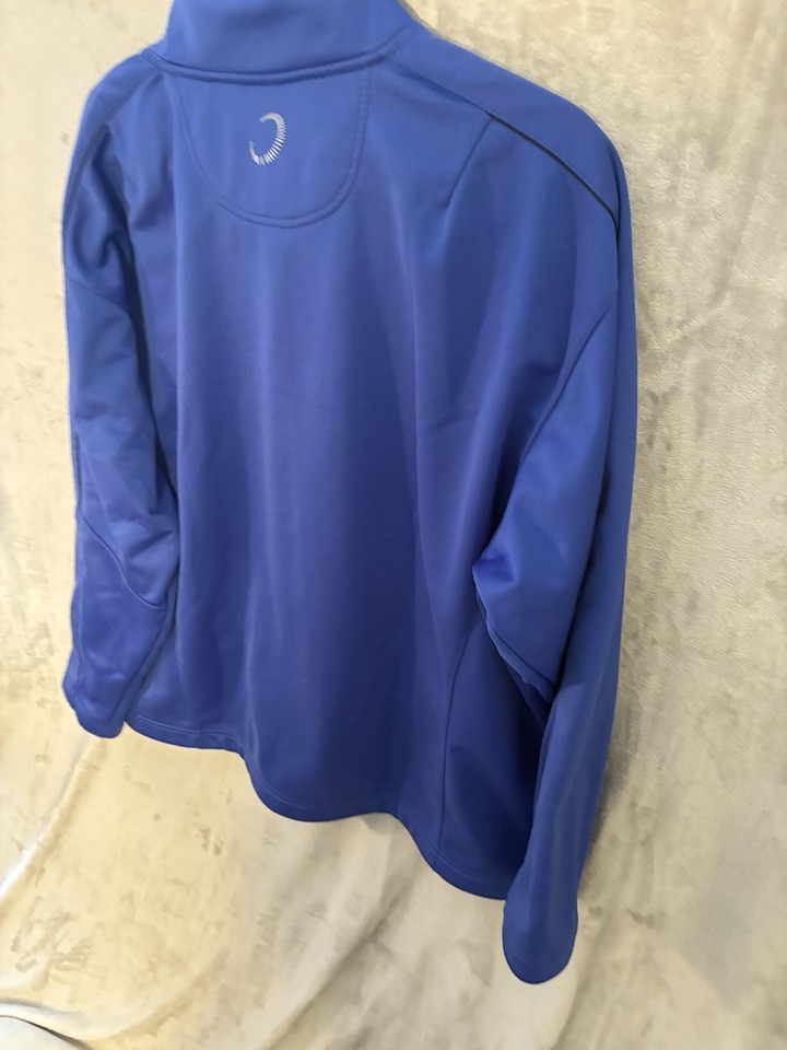 Zero Restriction Tour Jacket XXL Blue Zip up Golf wind water resistant waffle | eBay