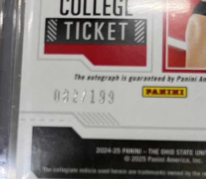 2025 Panini Ohio State NIL Mila Nikanorov Auto NIL Autographs /199 ...