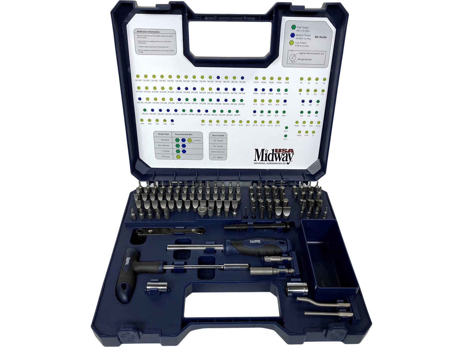 MidwayUSA 123 Piece Gunsmithing Screwdriver Set with Magnetic Tip | eBay