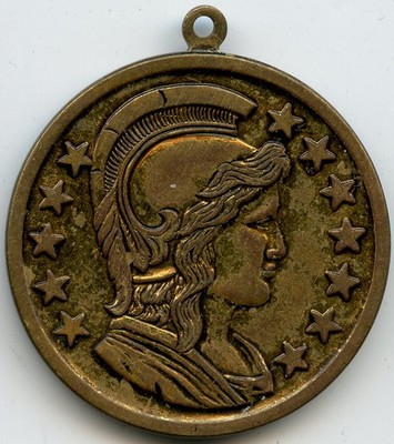 Roman Soldier or Gladiator Flags Souvenir Medal Charm Brass 29mm | eBay