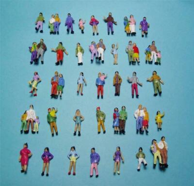 HO Gauge 1:87 Scale Model Figures 50 Town People in Several Different ...