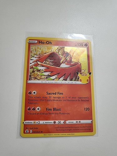 Pokémon TCG Ho-Oh Celebrations 001/025 Holo Holo Rare | eBay